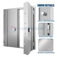 China H2200*W1980mm Fireproof Vault Door Stainless Steel Security For Hotel Commercial Bank Strong Room Door for sale