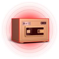 China Dual Alarm Office Safe Box H250mm Solid Steel Biometric Fingerprint Lock for sale
