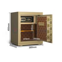 China H450mm Gold Office Lock Box Fingerprint Lock+Password+Key for sale