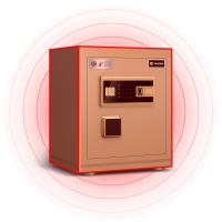 China H450mm Gold Office Lock Box Fingerprint Lock+Password+Key for sale