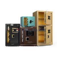 China Dual Alarm Biometric Fingerprint Lock Home Safe Box For Security for sale