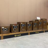 China Dual Alarm Fingerprint Lock luxury Home Safe Box YB/N6-35#---180# for sale