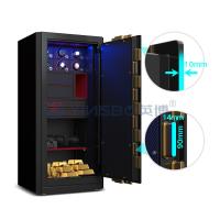 China H1280mm Jewelry Box Safe Biometric Fingerprint Lock Watch Winder Safe for sale