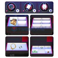 China H1280mm Jewelry Box Safe Biometric Fingerprint Lock Watch Winder Safe for sale