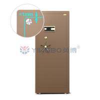 China Solid Steel Brown Jewelry Safe Biometric Fingerprint Lock H1500mm Luxury Watch Safes for sale