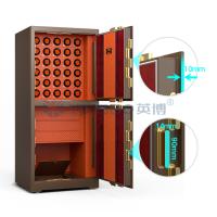 China Double Compartment Jewelry Lock Box Fingerprint Lock H1680mm Safe Watch Box for sale