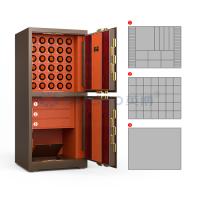 China Double Compartment Jewelry Lock Box Fingerprint Lock H1680mm Safe Watch Box for sale