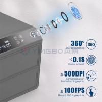 China Fingerprint Recognition Steel Luxury Secure Jewelry Box Auto Open Jewelry Security Box for sale