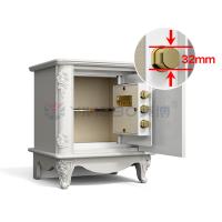 China Thickened Bolts Smart Wooden Nightstand Safe Biometric Fingerprint Lock Hidden Safe Box for sale