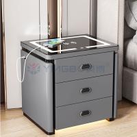 China Wireless Charging Night Table Smart Safe Box For Home Security for sale