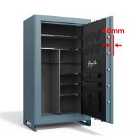 China Multiple Firearm Safe Steel Fireproof Heavy Gun Safe Box Anti Theft Dark Blue Gun Cabinet OEM for sale