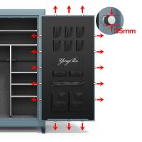 China Multiple Firearm Safe Steel Fireproof Heavy Gun Safe Box Anti Theft Dark Blue Gun Cabinet OEM for sale