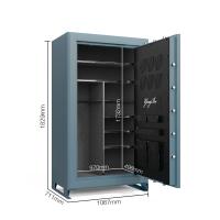 China Multiple Firearm Safe Steel Fireproof Heavy Gun Safe Box Anti Theft Dark Blue Gun Cabinet OEM for sale
