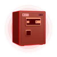 China H450MM Fingerprint Lock Safe Box For Home Security(Coffee) for sale
