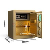 China Dual Warning Alarm Home Safe Box Anti-Theft H450mm(Gold) for sale