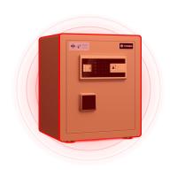 China Dual Warning Alarm Home Safe Box Anti-Theft H450mm(Gold) for sale