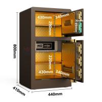 China Double Door Custom Safe Box Fingerprint Lock H31.5in YB/RS-80D Coffee for sale