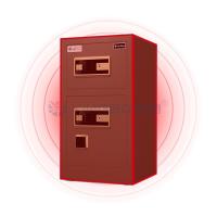 China Double Door Custom Safe Box Fingerprint Lock H31.5in YB/RS-80D Coffee for sale