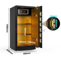 China Solid Steel Dual Alarm Intelligent Home Safe Box 68kg Best Home Safe for sale