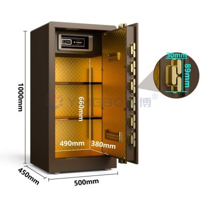 China Biometric Fingerprint Safe Box Smart Safe Box For Home Security YB/RS-100 for sale