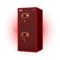 China H1200mm Dual Alarm Double Door House Safe Box Biometric Safe Box Black for sale