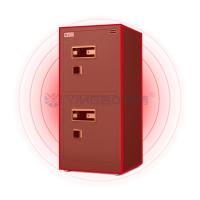 China 95kg Smart Home Safe Fingerprint Lock Double Door YB/RS-120D Coffee for sale
