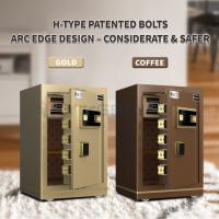 China Dual Alarm Office Small Safe Box OEM H600mm Smart Fingerprint Lock for sale
