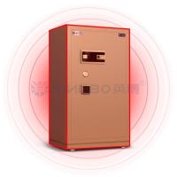 China Dual Alarm Fingerprint Key Operated Luxury Safe Box For Office Security YB/N7-100 for sale