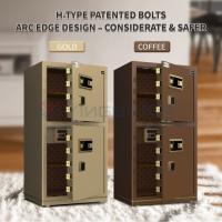 China H1200mm Solid Steel Smart Office Safe Box Dual Alarm Fingeprint Lock for sale