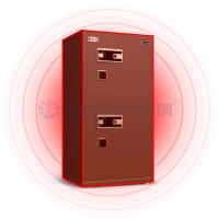 China 95kg Biometric Fingerprint Lock Safe Box Dual Alarm YB/N7-120D Coffee Office Lock Box for sale