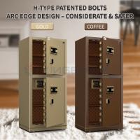 China YINGBO Solid Steel Dual Alarm Luxury Office Safe Box Fingerprint Lock YB/N7-150D for sale