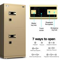 China YINGBO Solid Steel Dual Alarm Luxury Office Safe Box Fingerprint Lock YB/N7-150D for sale