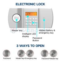 China Digital Lock Fire Resistant Lock Box Fire Rating 120mis YB/FW-58 For Home for sale