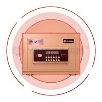 China Dual Alarm Electronic Lock Office Safe Box Anti-Theft H250mm for sale