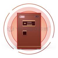 China Dual Alarm Solid Steel Office Safe Box electronic lock For Security H600mm for sale