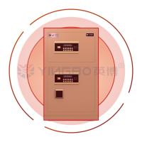 China Double Door 46kg Luxury Electronic Safe Box for office security YB/N7-80D for sale
