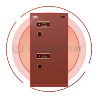 China Double Door Electronic Lock Office Safe Box Dual Alarm YB/N7-120D for sale