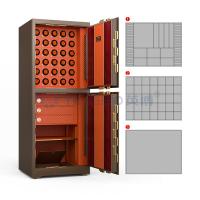 China Double door Jewelry Watch Winder Safe Fingerprint Lock With 7 Open Ways for sale