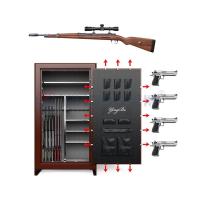 China Digital Electronic With Keypad Lock Gun Safe Cabinets 75 Mins Fireproof Rating UL Certificate for sale