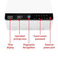 China Fingerprint Lock Single Layer Fireproof Jewelry Safe With Auto Open for sale