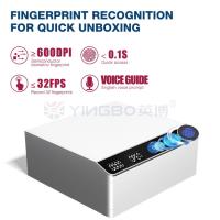 China Fingerprint Lock Single Layer Fireproof Jewelry Safe With Auto Open for sale