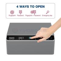 China Single Layer Jewelry Security Box With Biometric Fingerprint Anti Theft Auto Pop Up for sale