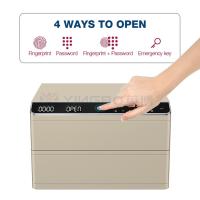 China Double Layers Auto Open Safe For Documents And Jewelry With Solid Steel for sale