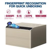 China Double Layers Auto Open Safe For Documents And Jewelry With Solid Steel for sale