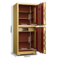 China Smart Bank Biometric Commercial Safe Box Fingerprint Lock H1880mm With 7 Open Ways for sale