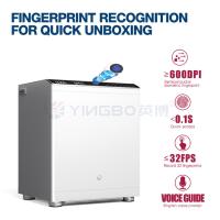 China OEM Night Table Safe Box Solid Steel With Fingerprint Lock Hidden Safe Box for sale