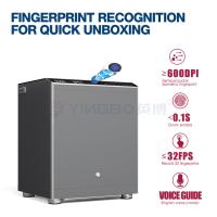 China Auto Open Smart Safe Box Solid Steel  For Home Security Biometric Safe for sale