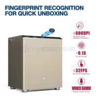 China Fingerprint Auto Open Smart Safe Box Customized Night Table Safe for sale