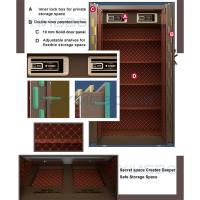 China Double Alarm Solid Movable Steel Safe Cabinet Door H1800mm For Security for sale