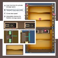 China Biometric Fingerprint Lock Movable Vault Door Solid Steel YB/DK180 for sale